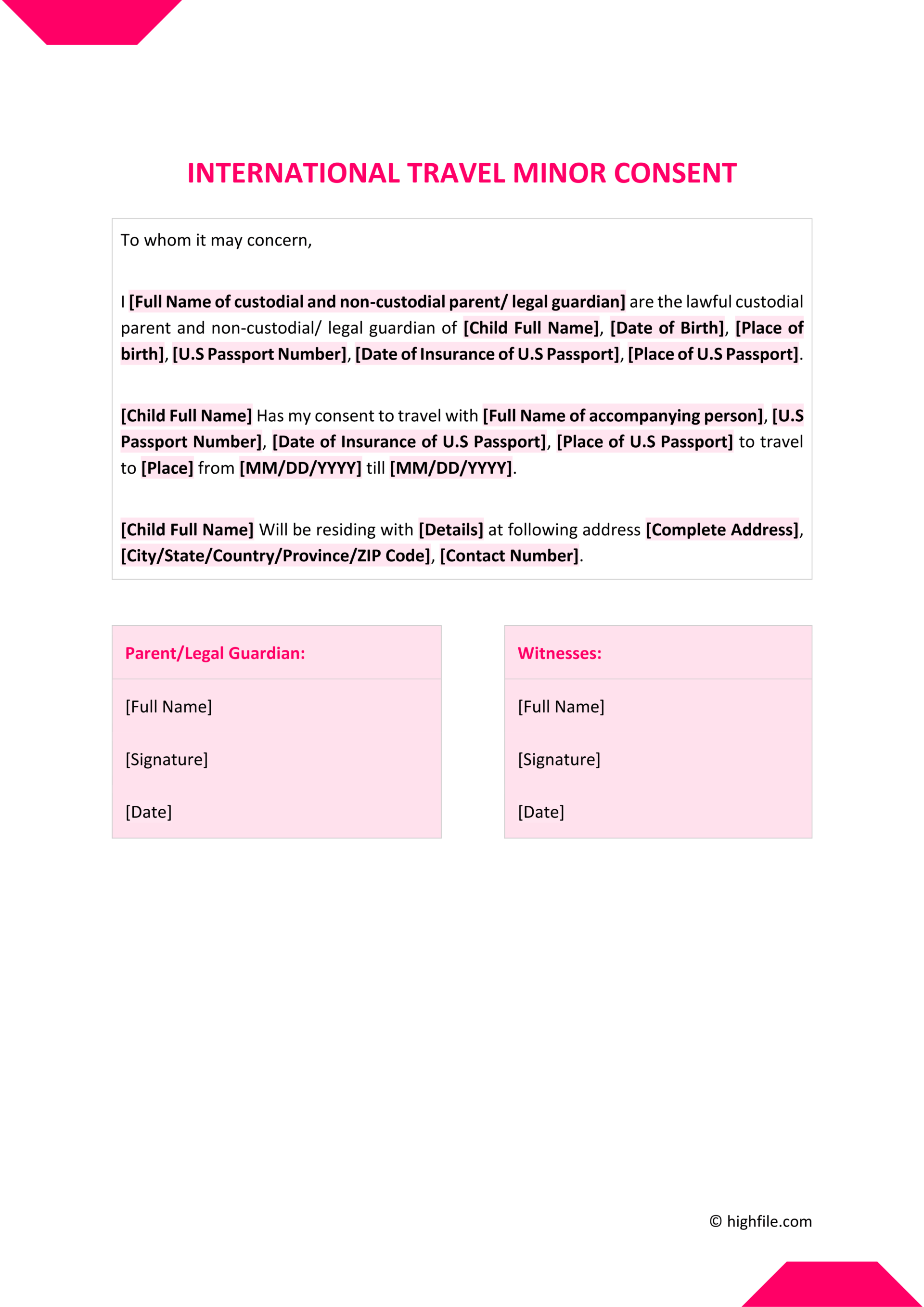 Parent Guardian Consent Form - Word | PDF | Google Docs