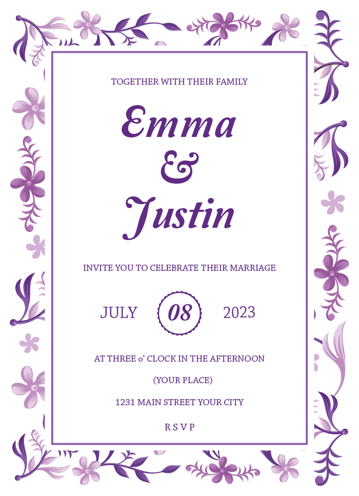 How to Write Time on Wedding Invitation: 7 Steps (with Examples) - Highfile