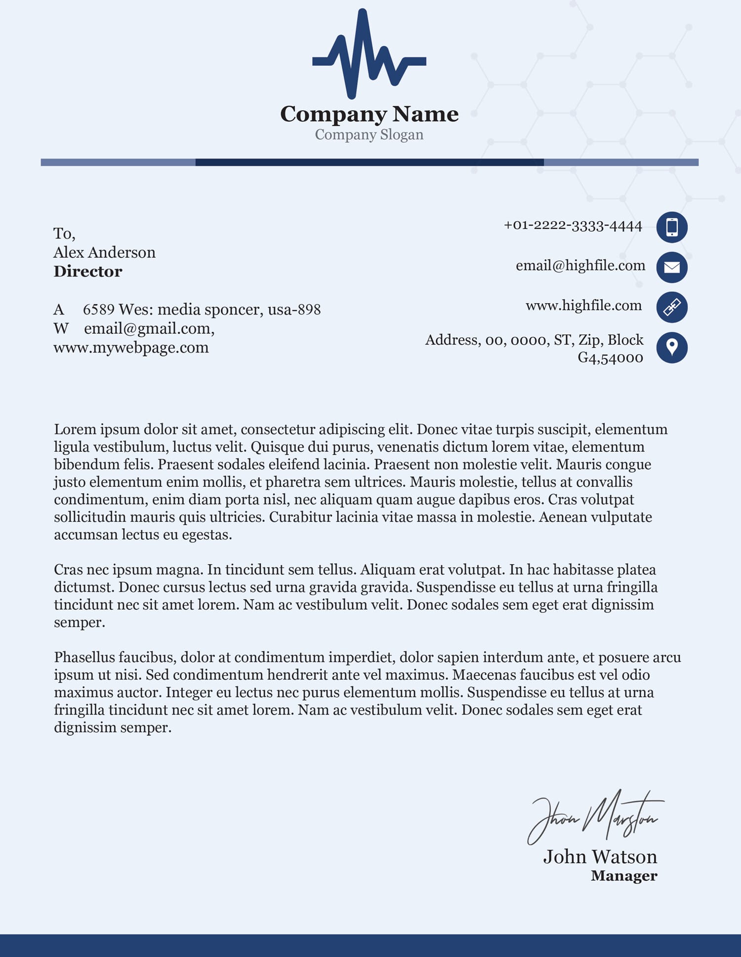 Free Medical Letterhead Template - Highfile