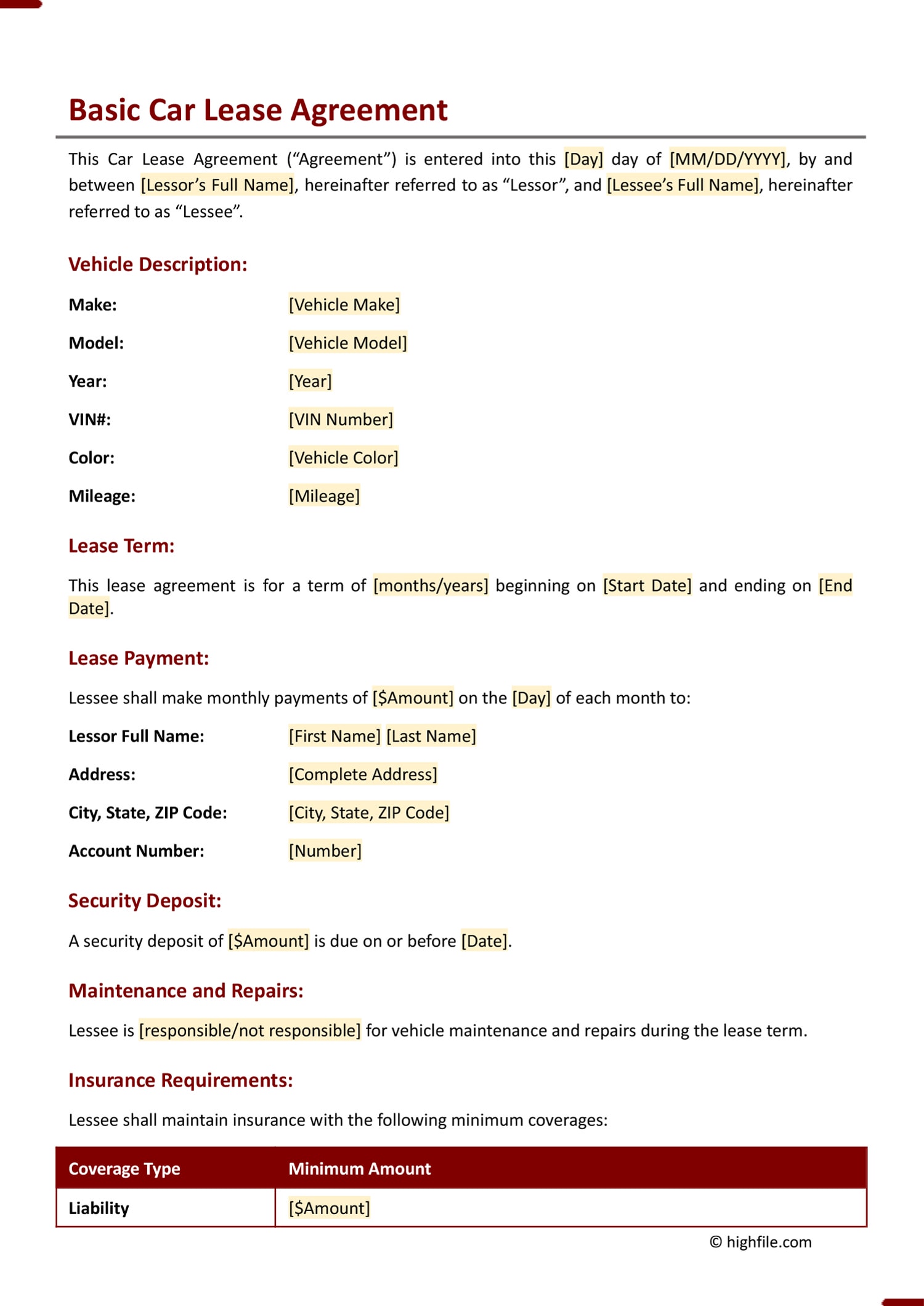 Simple Payment Agreement Template Word PDF Google Docs Highfile simple-payment-agreement-template-word-pdf-google-docs-highfile