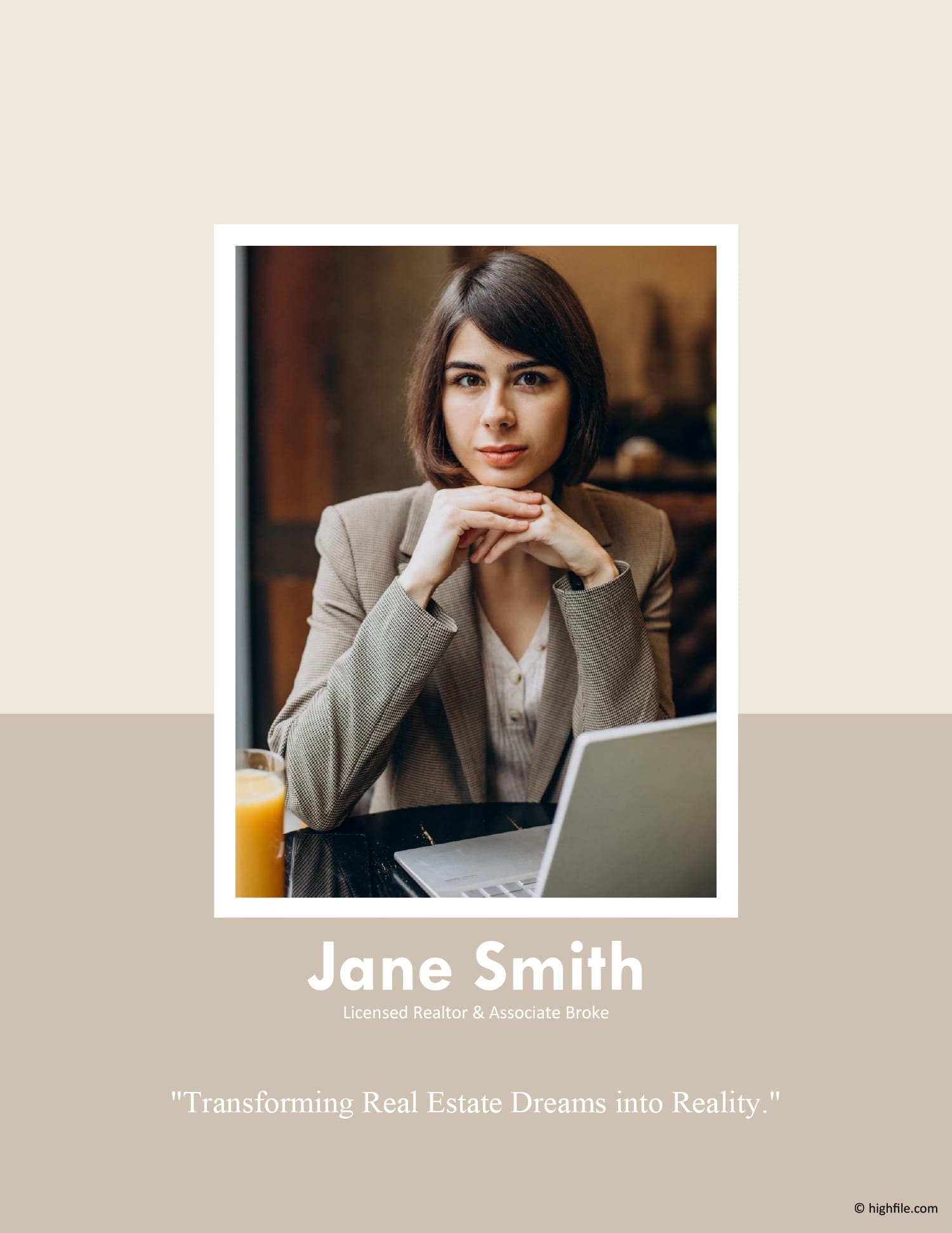 Realtor Biography Template - Word | Google Docs - Highfile