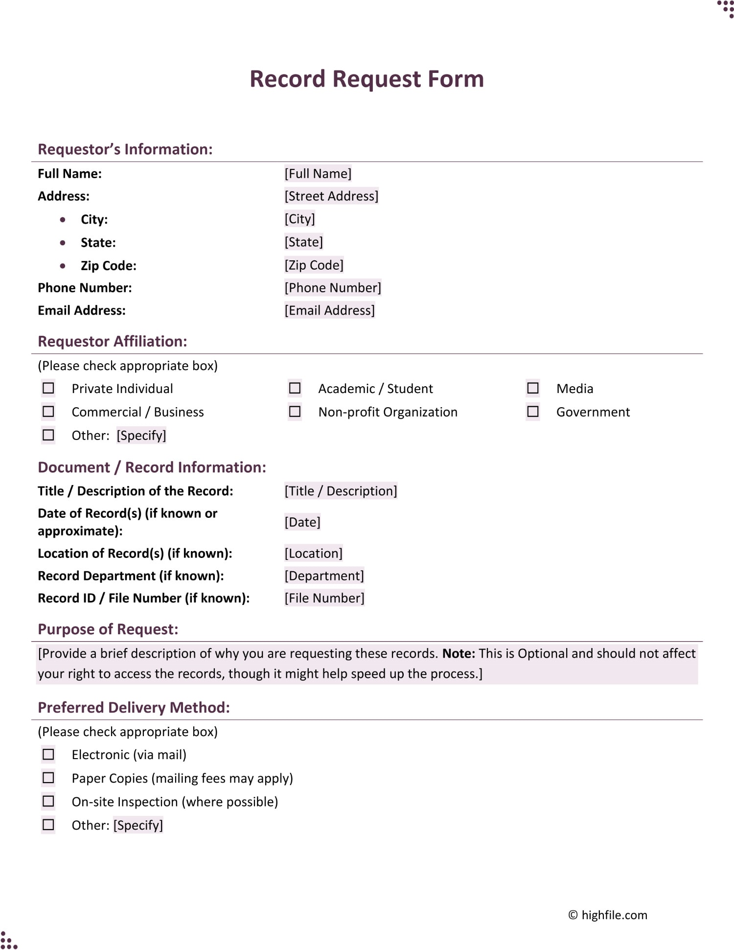 Check Request Form - Word | PDF | Google Docs - Highfile Check Request Form - Word | PDF | Google Docs - Highfile