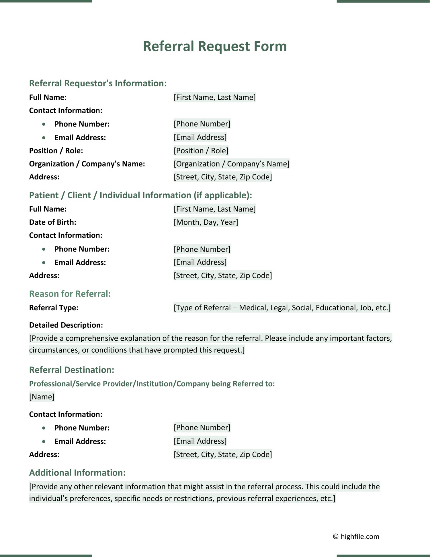 Event Request Form - Word | PDF | Google Docs - Highfile Event Request Form - Word | PDF | Google Docs - Highfile