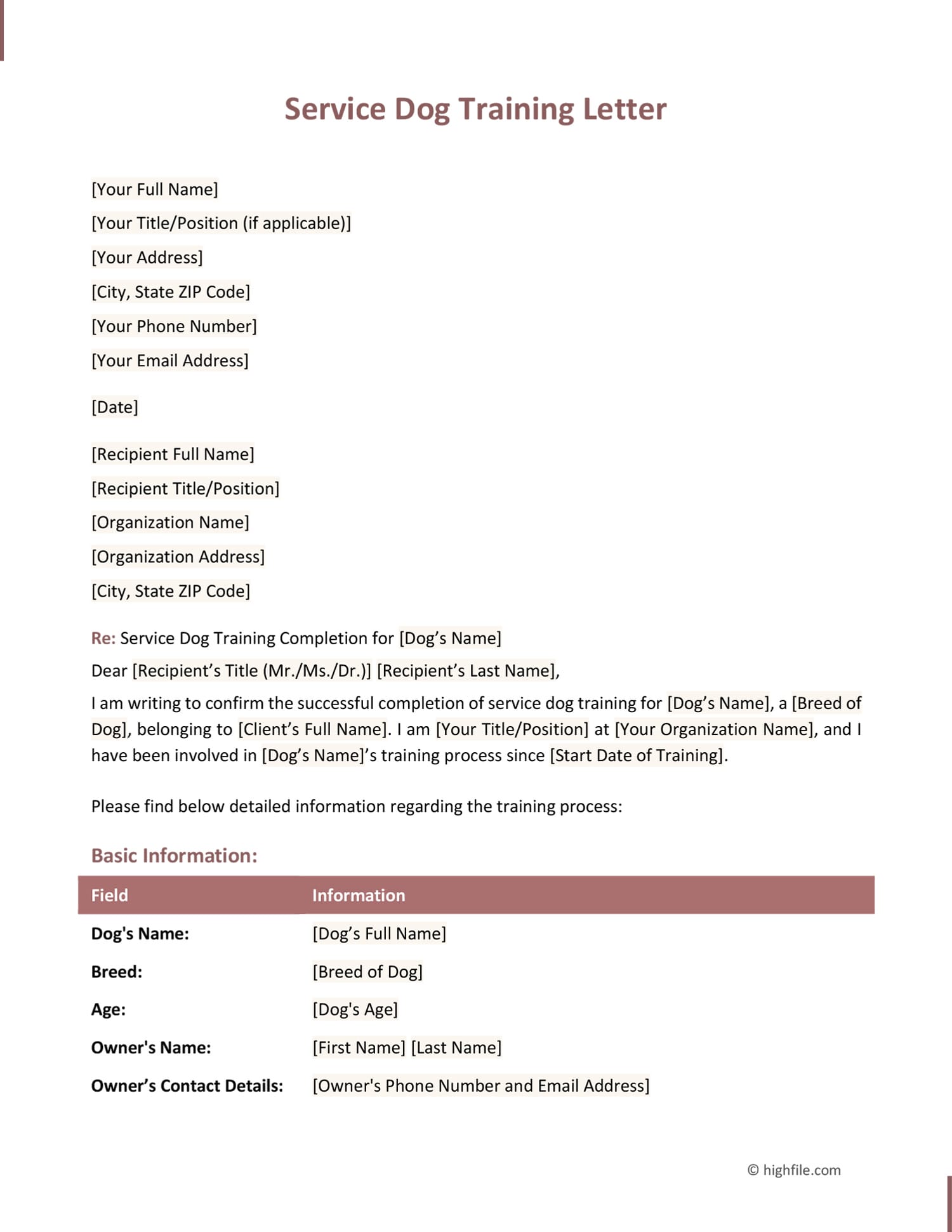 Service Dog Letter from Doctor - Word | PDF | Google Docs - Highfile