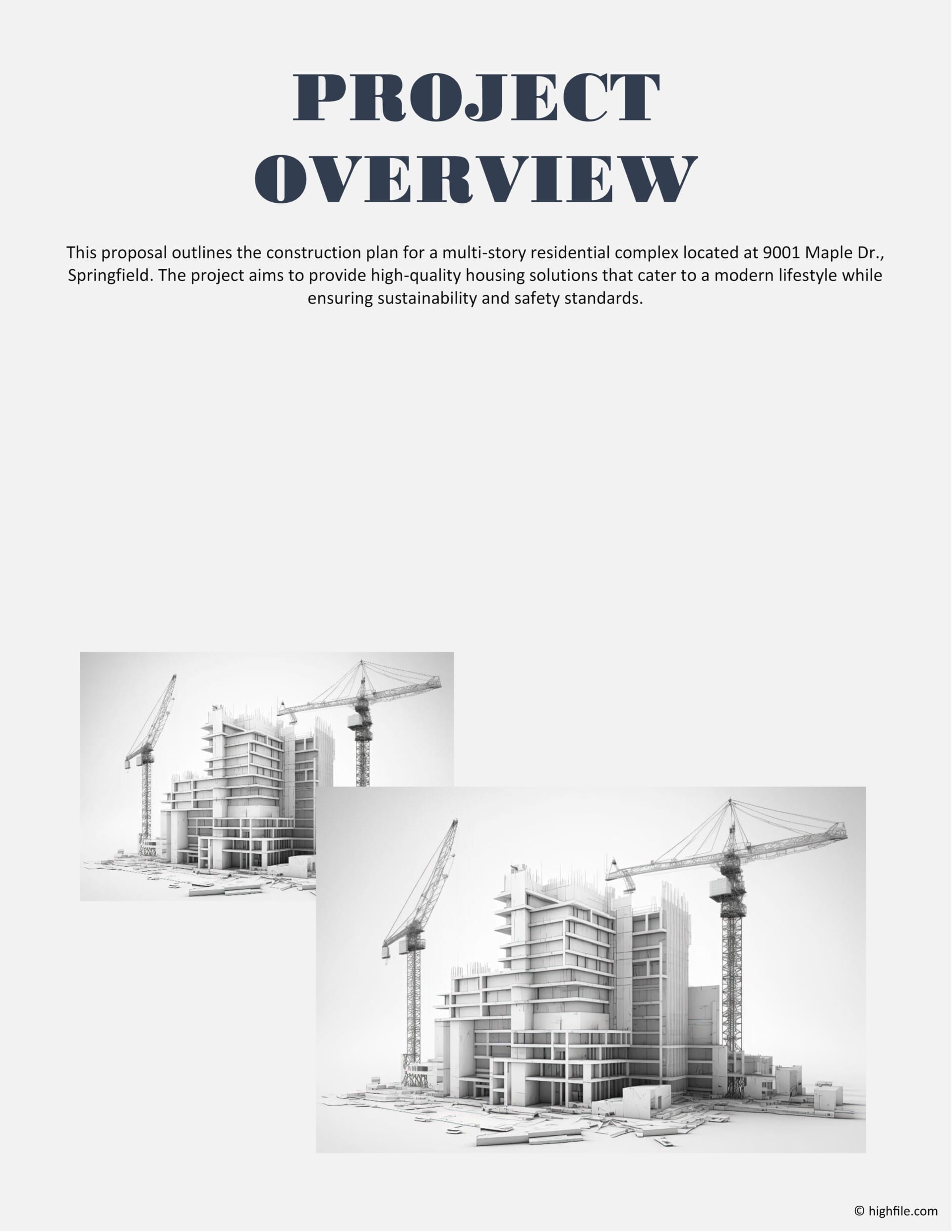 Construction Proposal Template - Word | Google Docs - Highfile