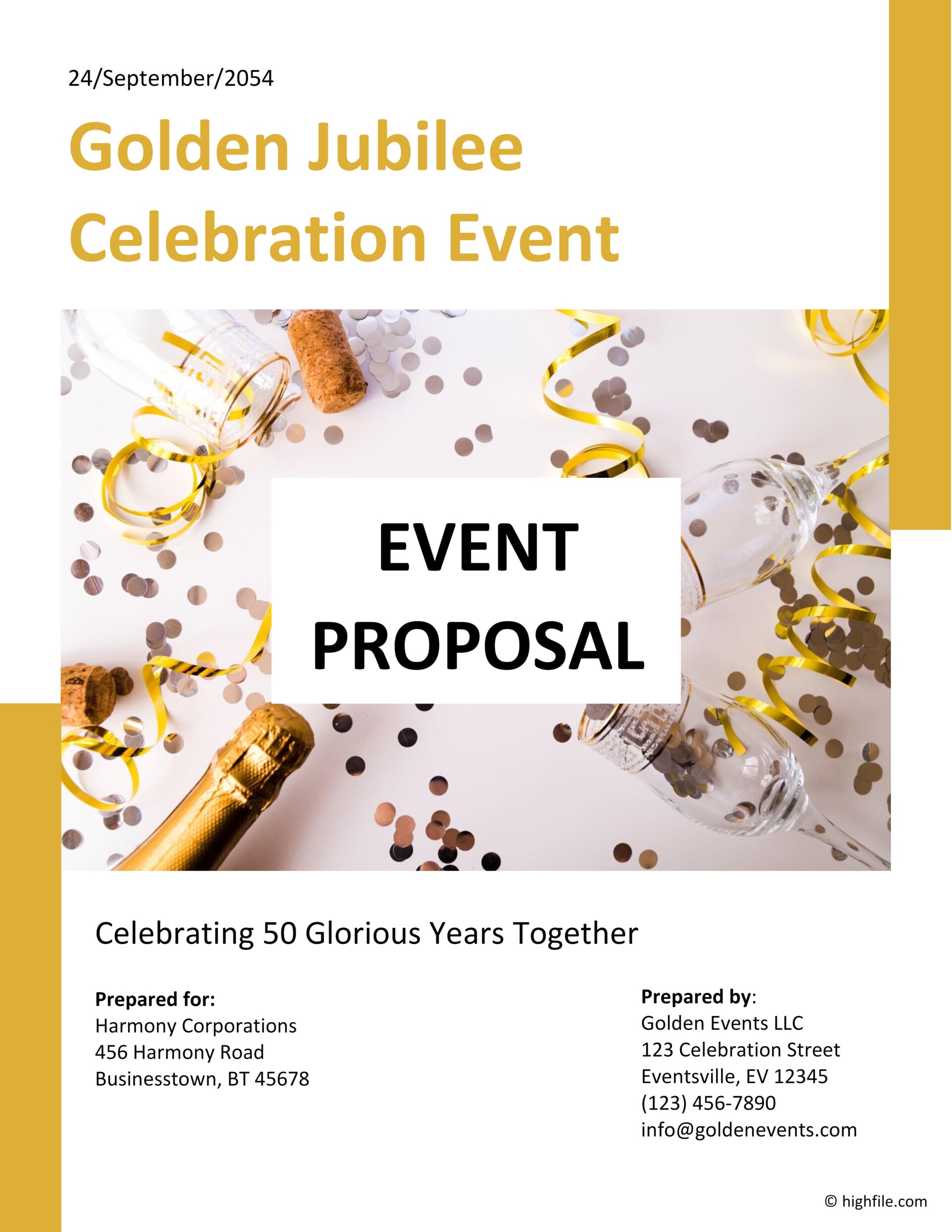 Event Planning Proposal Template - Word | Google Docs - Highfile Event Planning Proposal Template - Word | Google Docs - Highfile