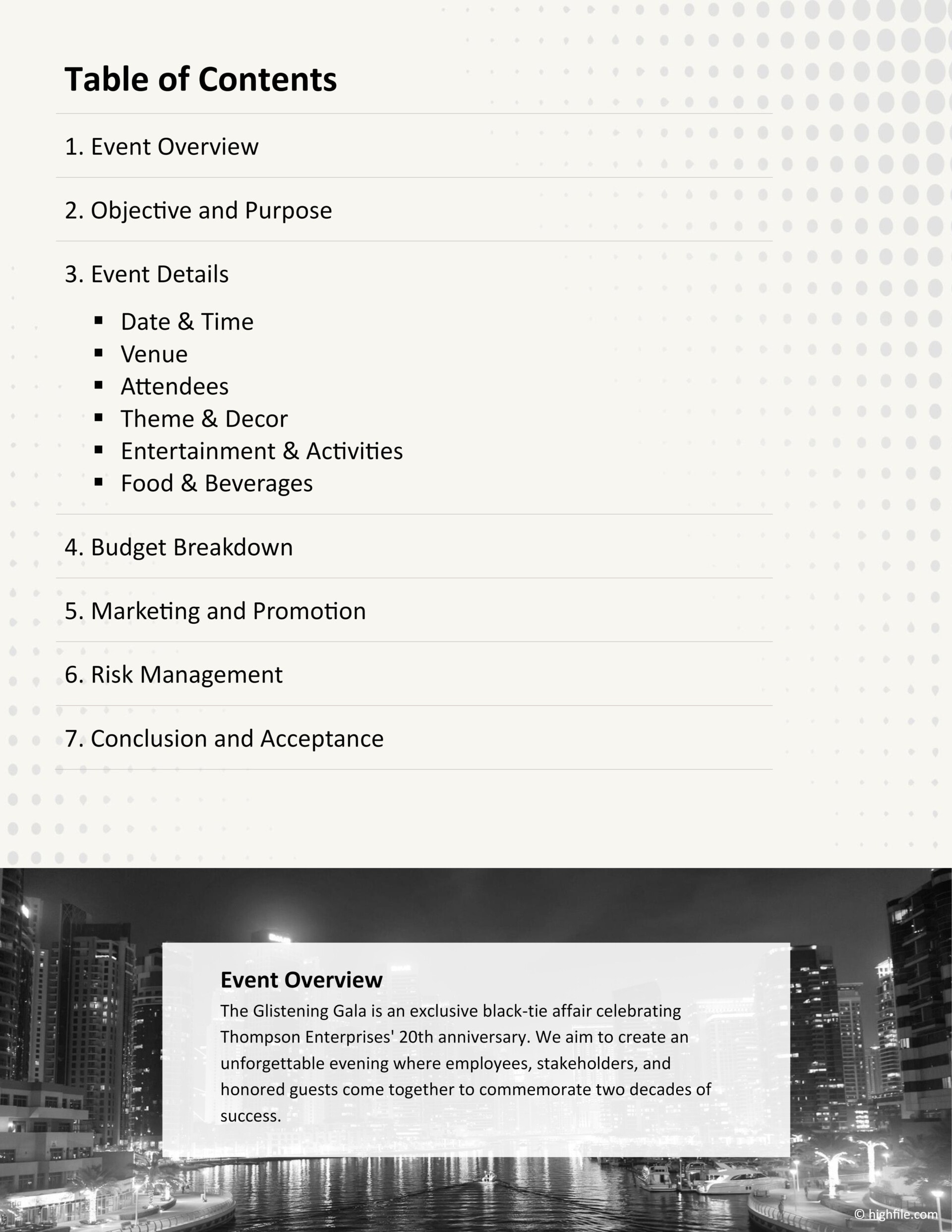 Event Proposal Template - Word | Google Docs - Highfile Event Proposal Template - Word | Google Docs - Highfile