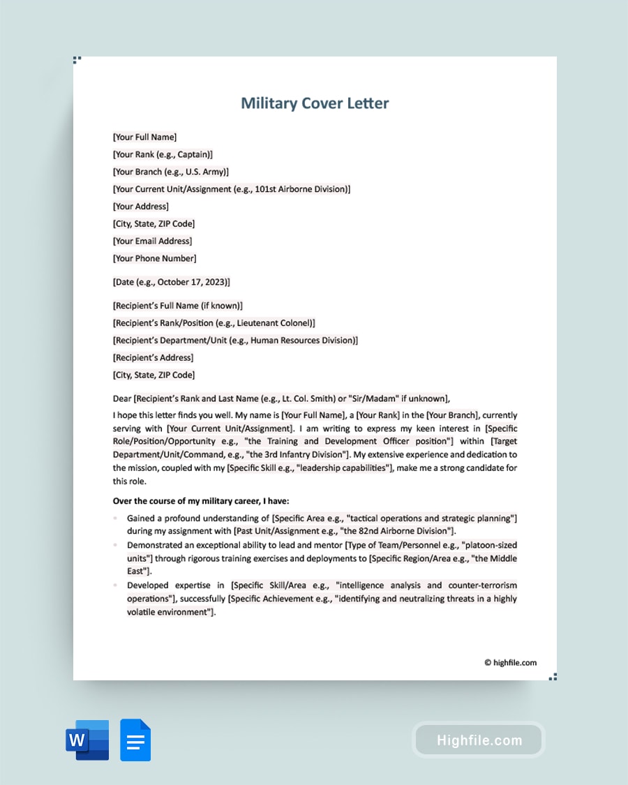 Military Cover Letter Word Google Docs Highfile military-cover-letter-word-google-docs-highfile