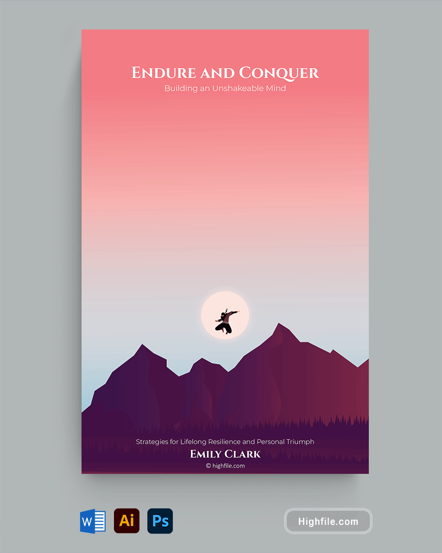 5.5 x 8.5 Book Cover Template - Word | Illustrator | Photoshop - Highfile