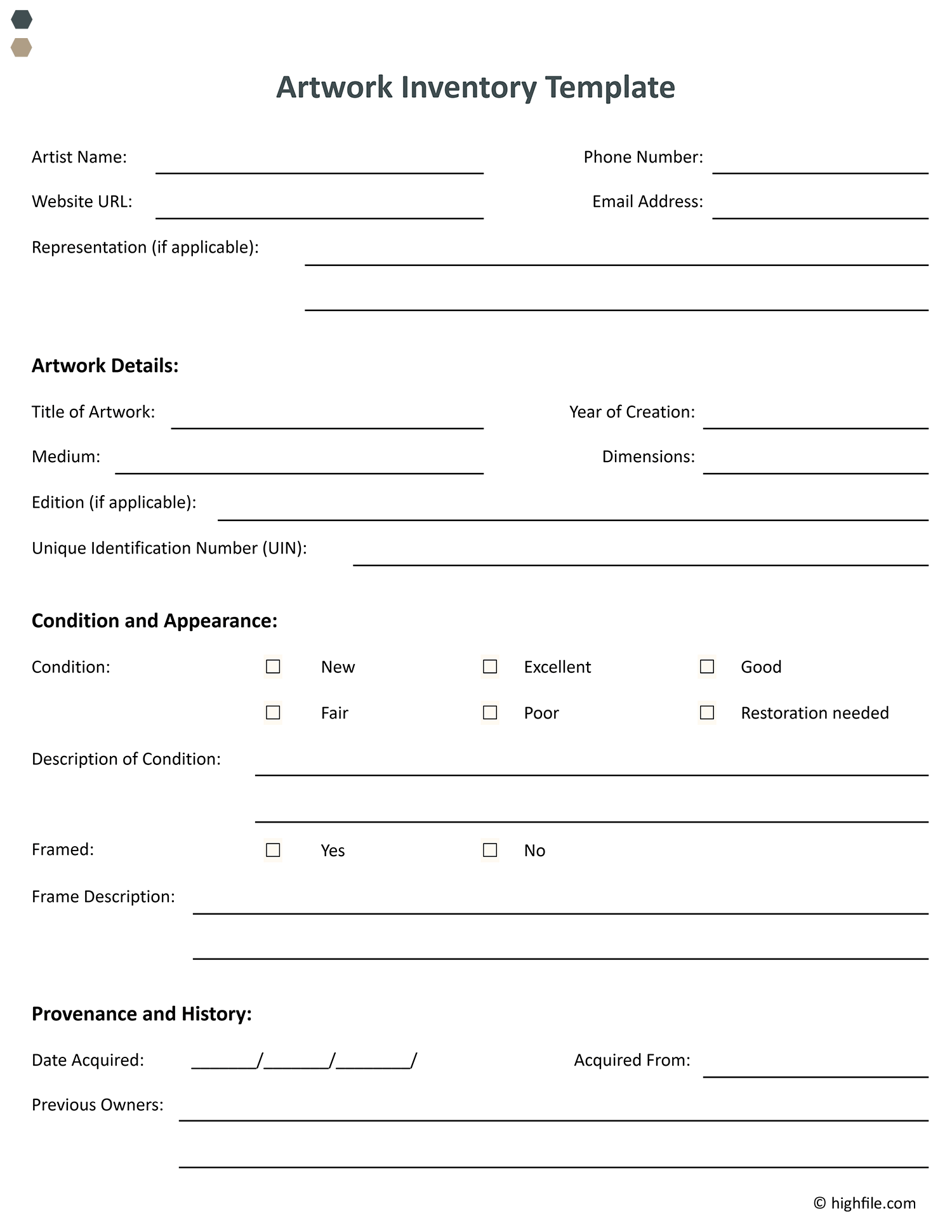 Data Inventory Template - Word | Google Docs - Highfile Data Inventory Template - Word | Google Docs - Highfile