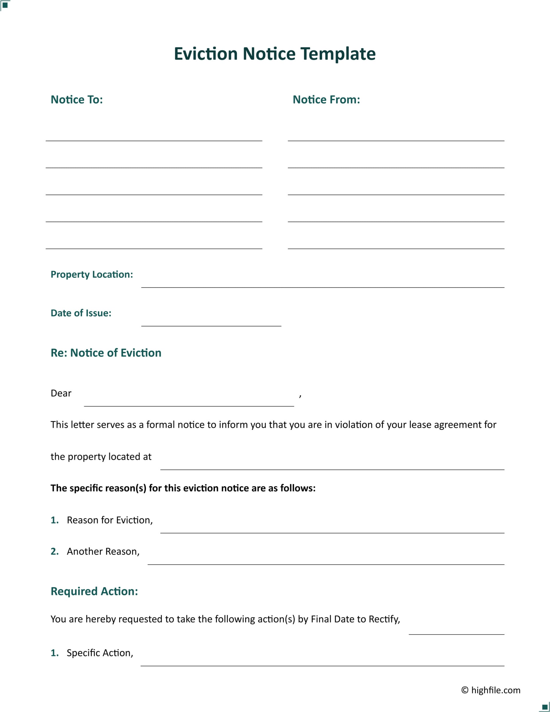60-day Notice to Vacate Template - Word | Google Docs - Highfile