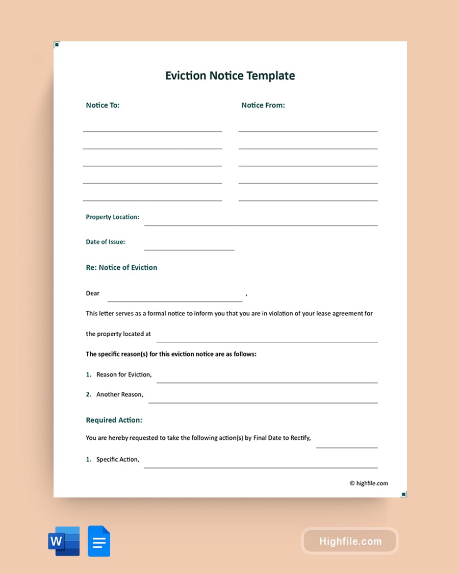Simple Letter of Resignation Template - Word | Google Docs - Highfile