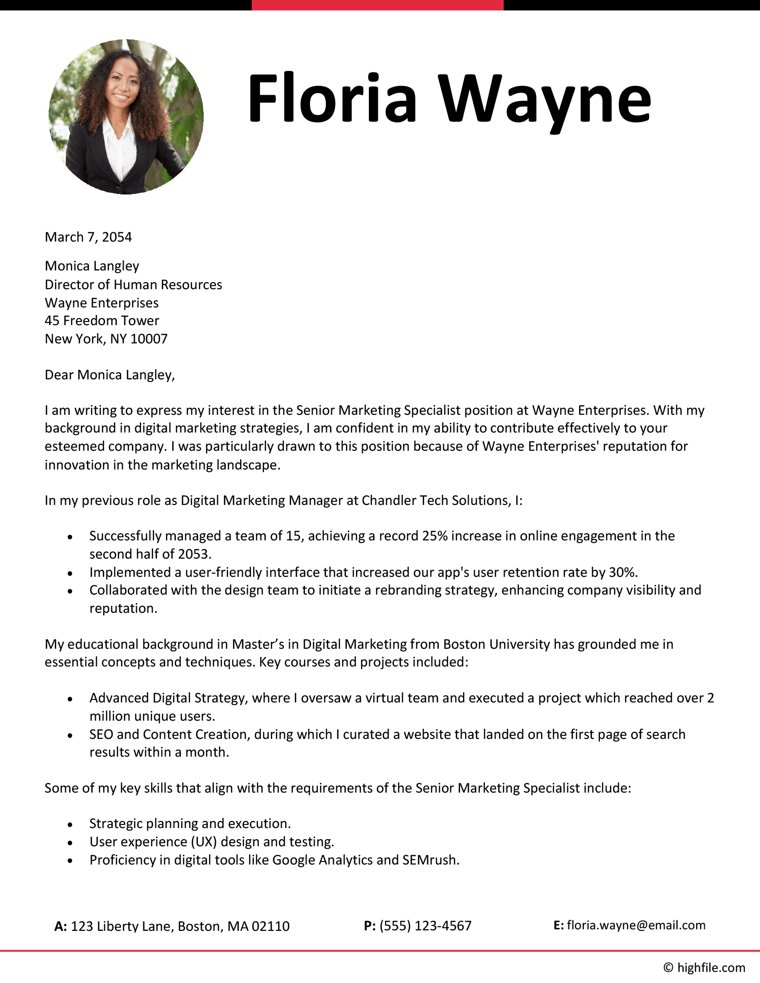 How to Write a Cover Letter: 8 Steps (with Examples) - Highfile