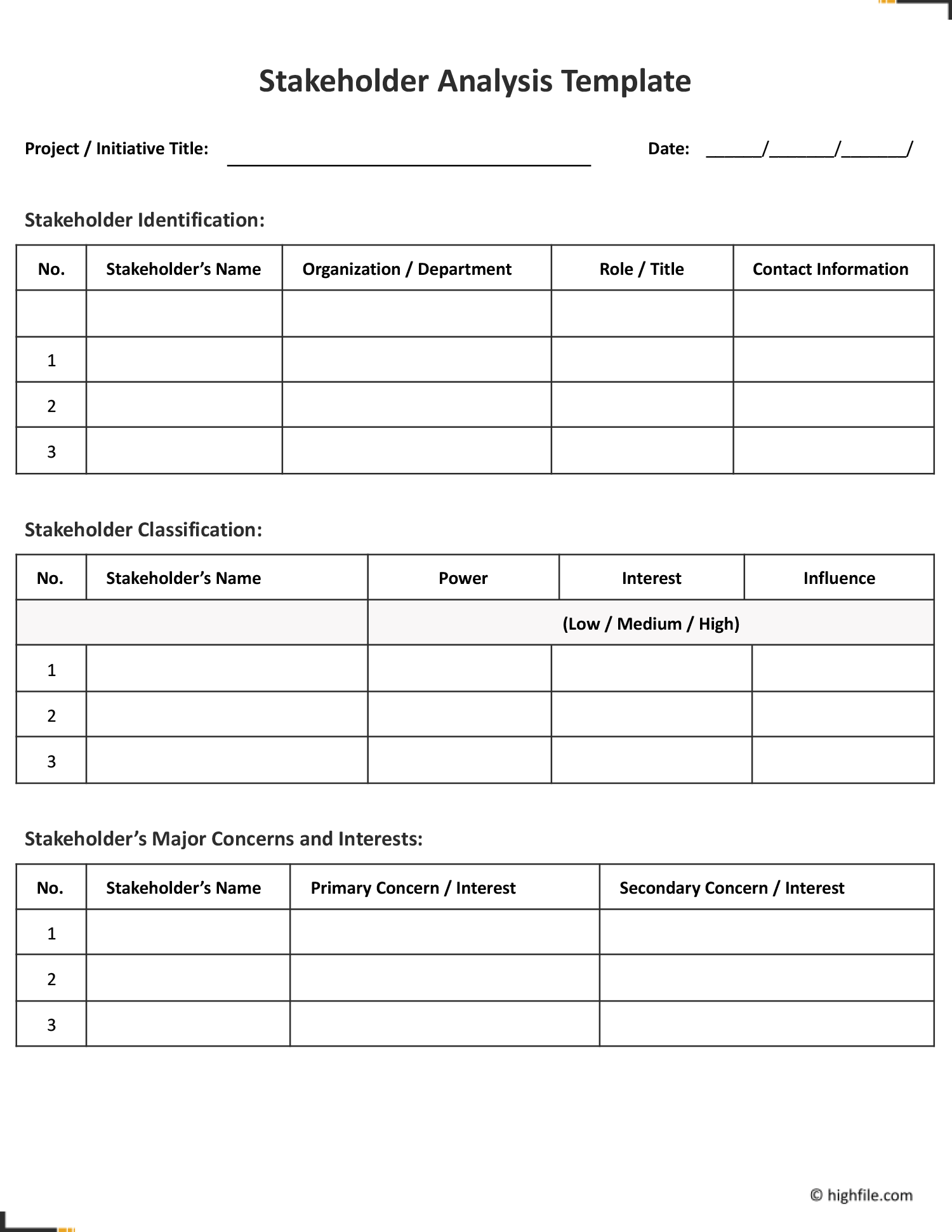 Training Needs Analysis Template - Word | Google Docs - Highfile Training Needs Analysis Template - Word | Google Docs - Highfile