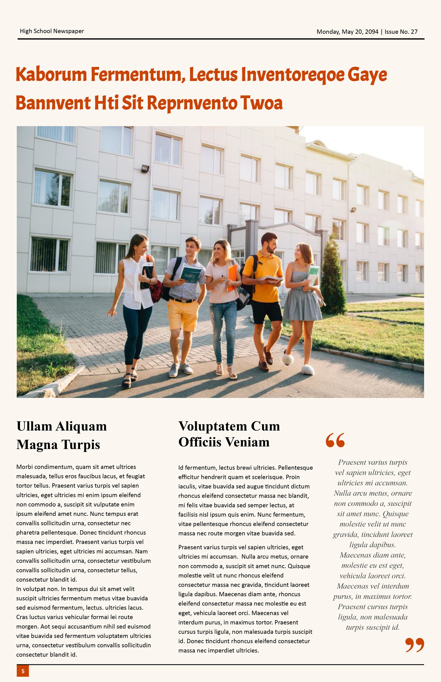 Classroom Newspaper Template - Word | Google Docs - Highfile Classroom Newspaper Template - Word | Google Docs - Highfile