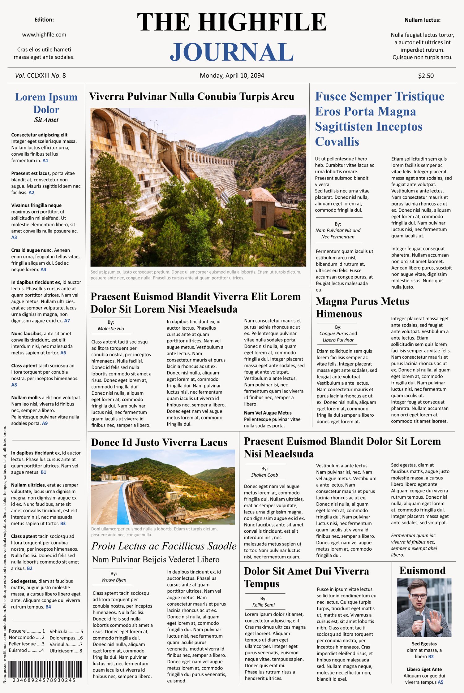 Front Page Newspaper Article Template - Word | Google Docs - Highfile Front Page Newspaper Article Template - Word | Google Docs - Highfile