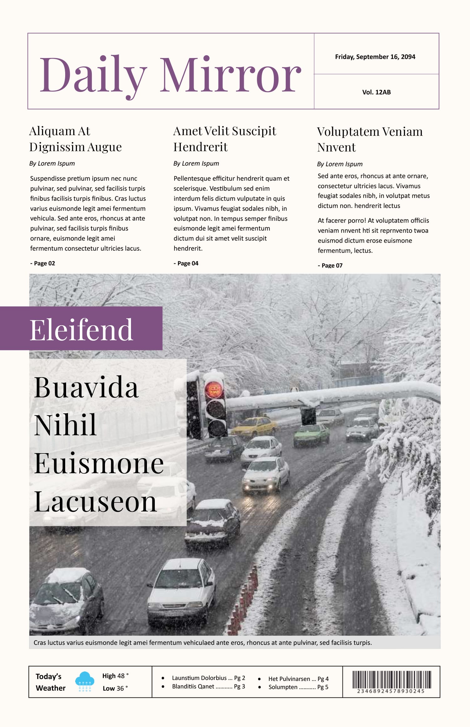 Breaking News Newspaper Article Template - Word | Google Docs - Highfile