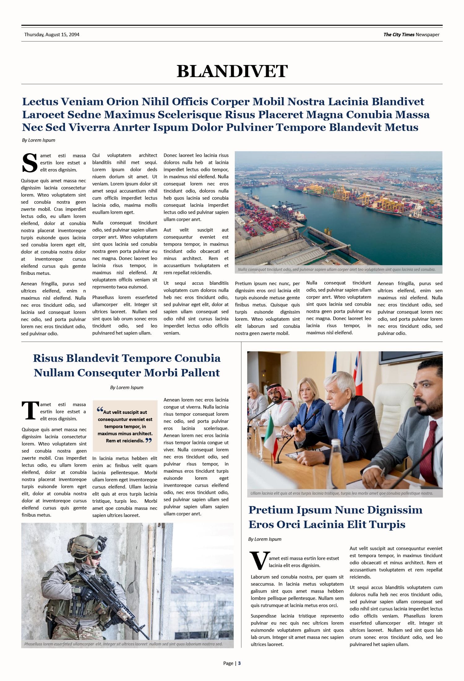 Broadsheet Newspaper Front Page Layout Broadsheet Newspaper Layout