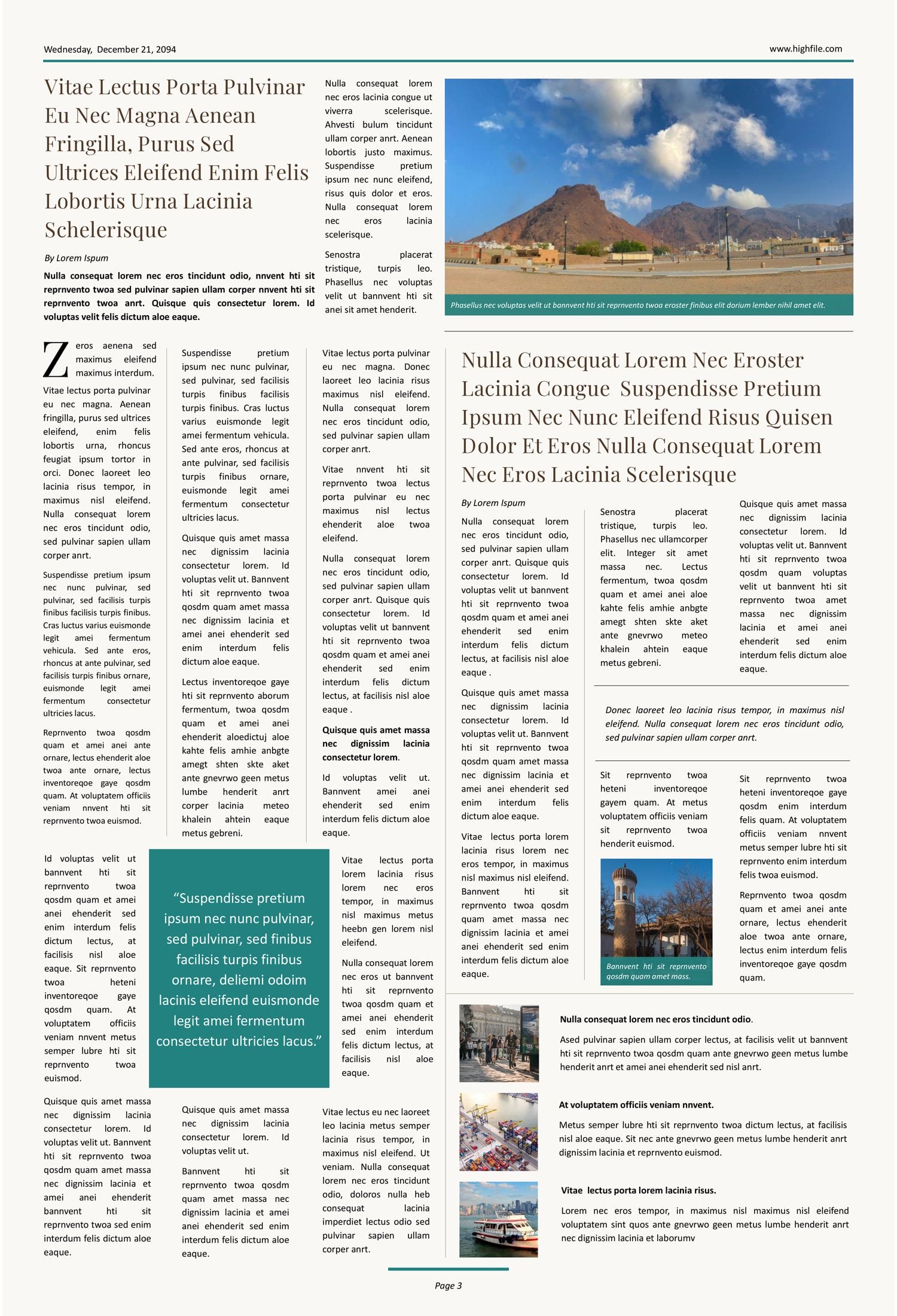 Daily News Newspaper Template - Powerpoint | Google Slides - Highfile