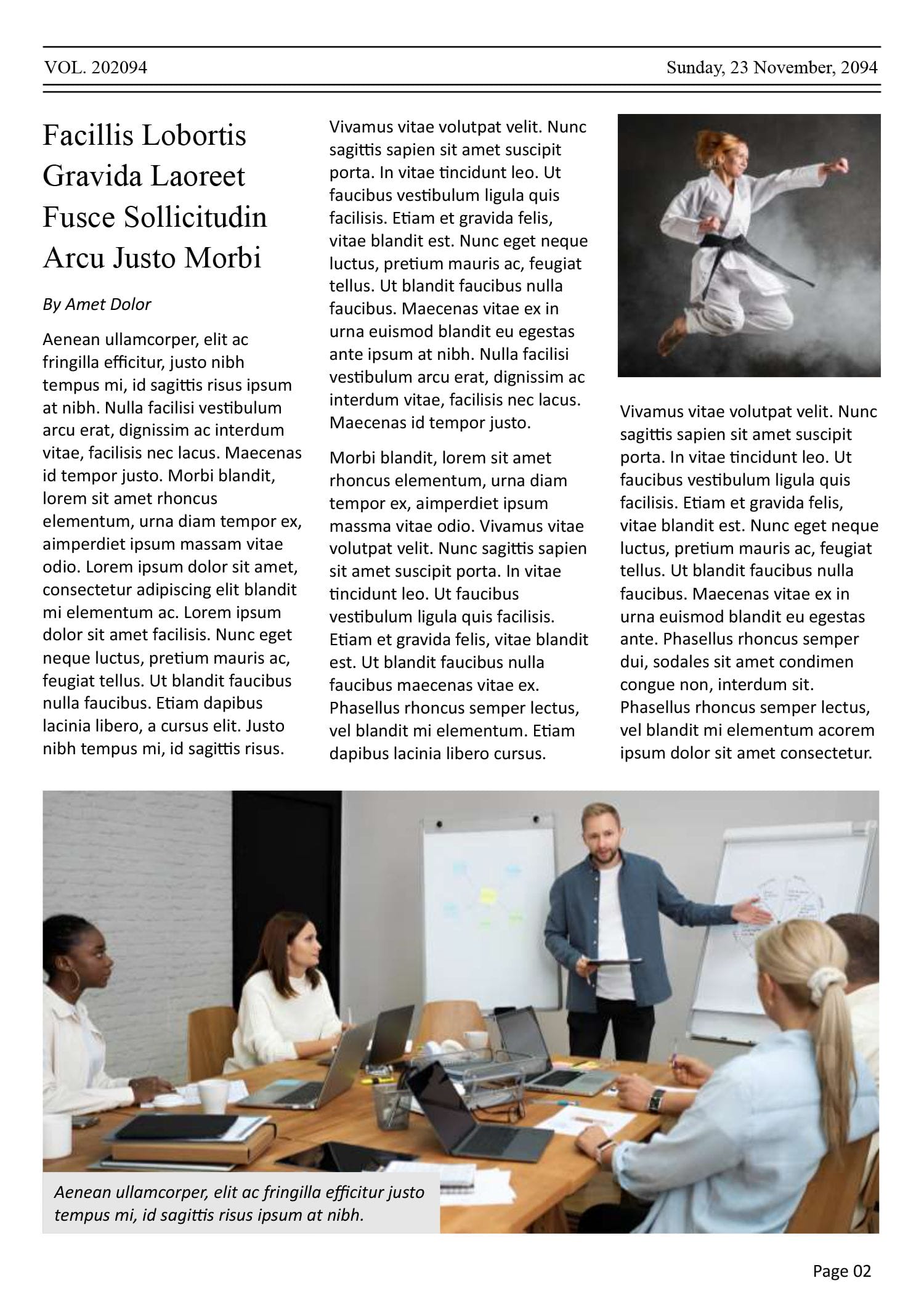 A4 Newspaper Article Template - Word | Google Docs - Highfile