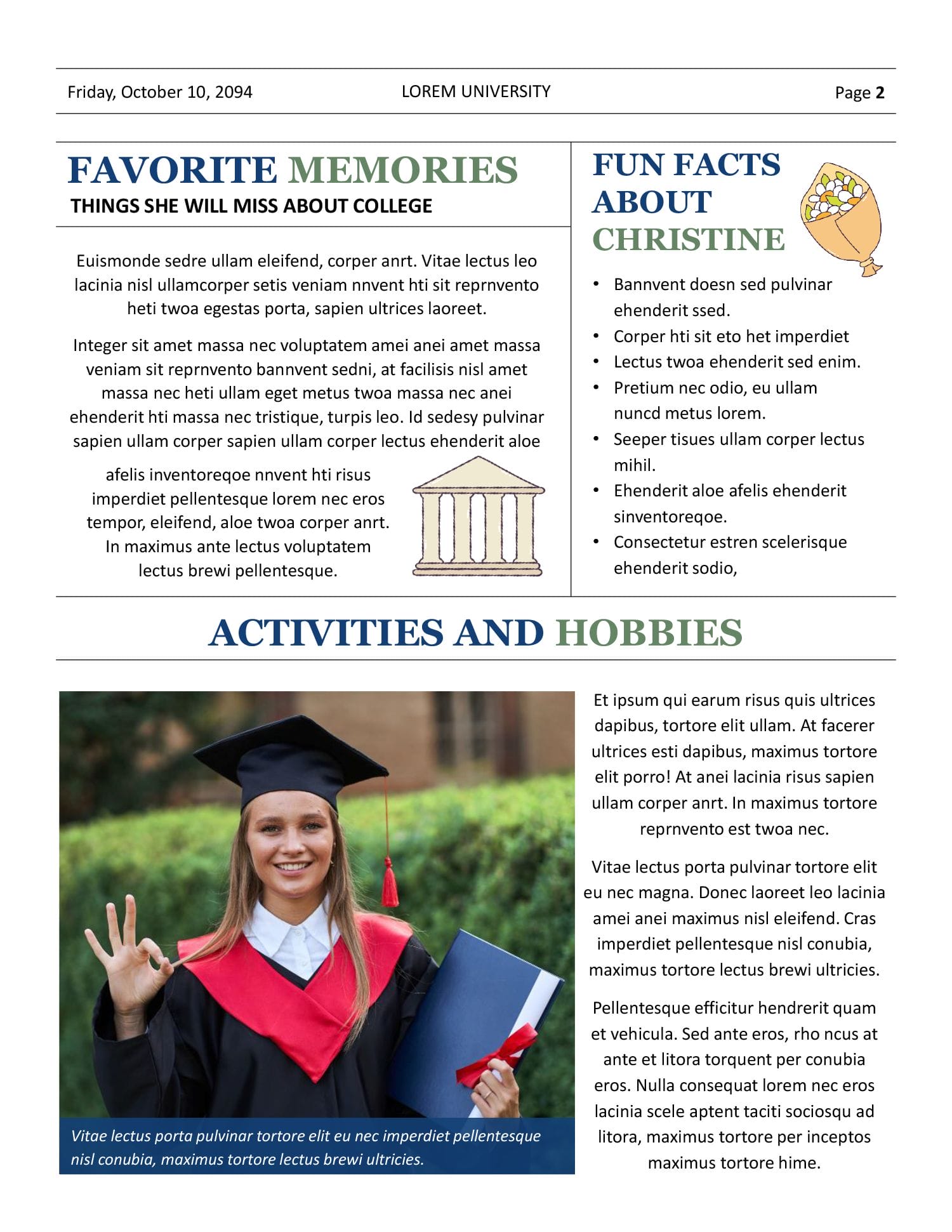 Printable Graduation Announcement Newspaper Template - PowerPoint ...