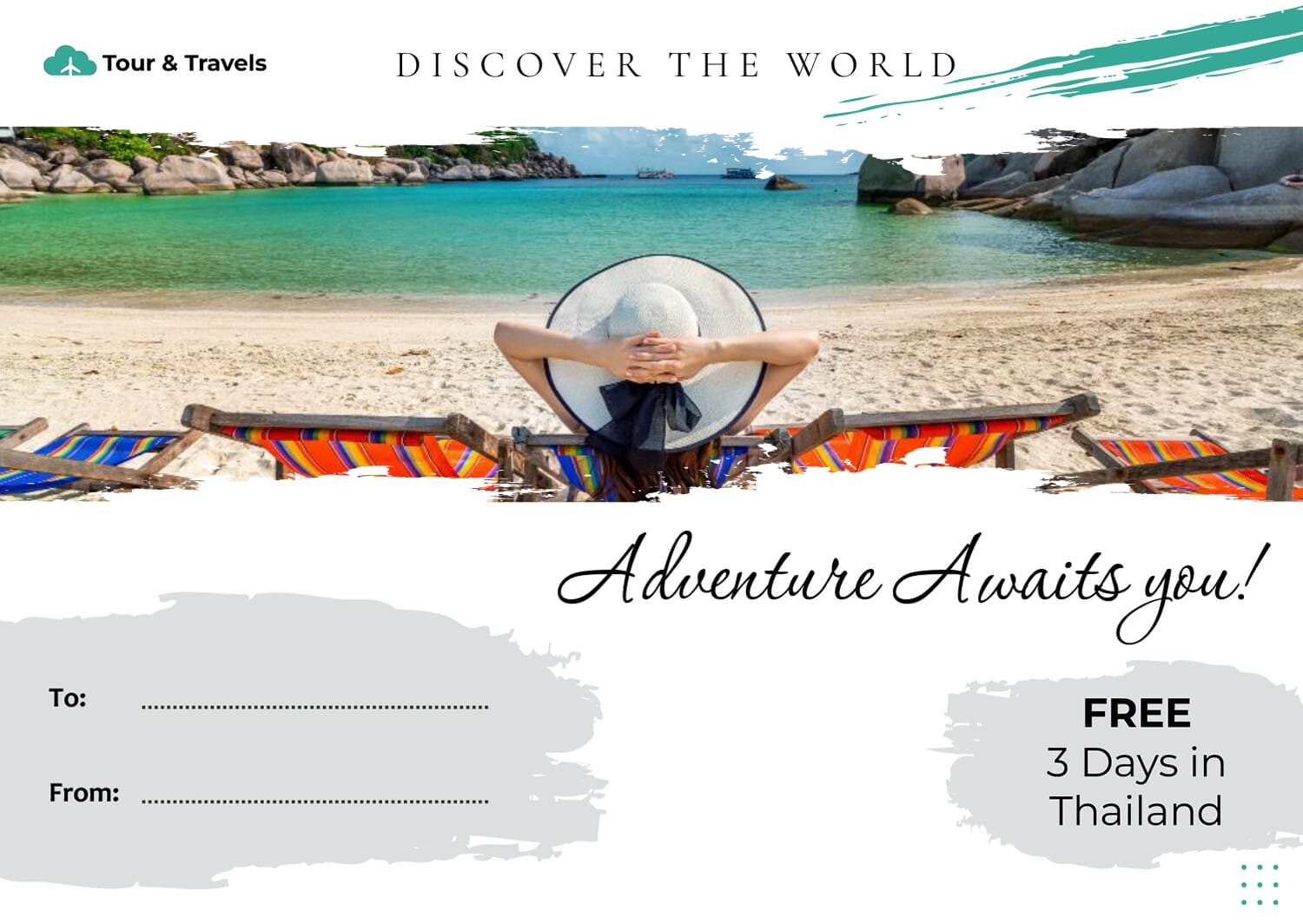 Grey Travel Gift Certificate Template - Word | Google Docs - Highfile