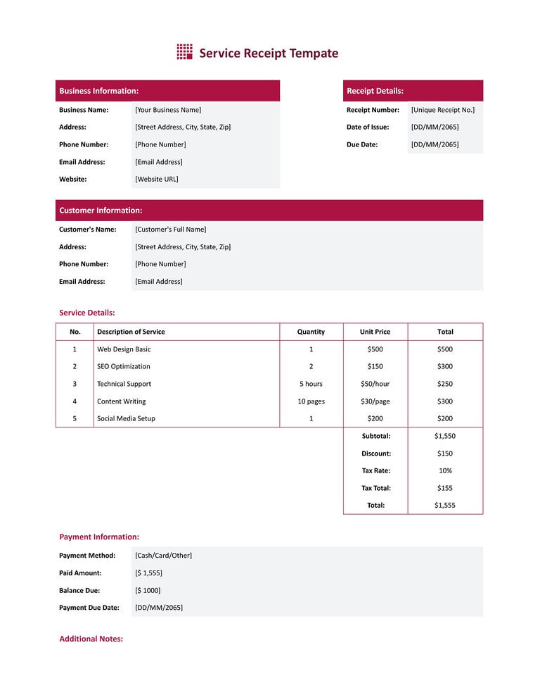 Refund Receipt Template - Word | Google Docs - Highfile Refund Receipt Template - Word | Google Docs - Highfile