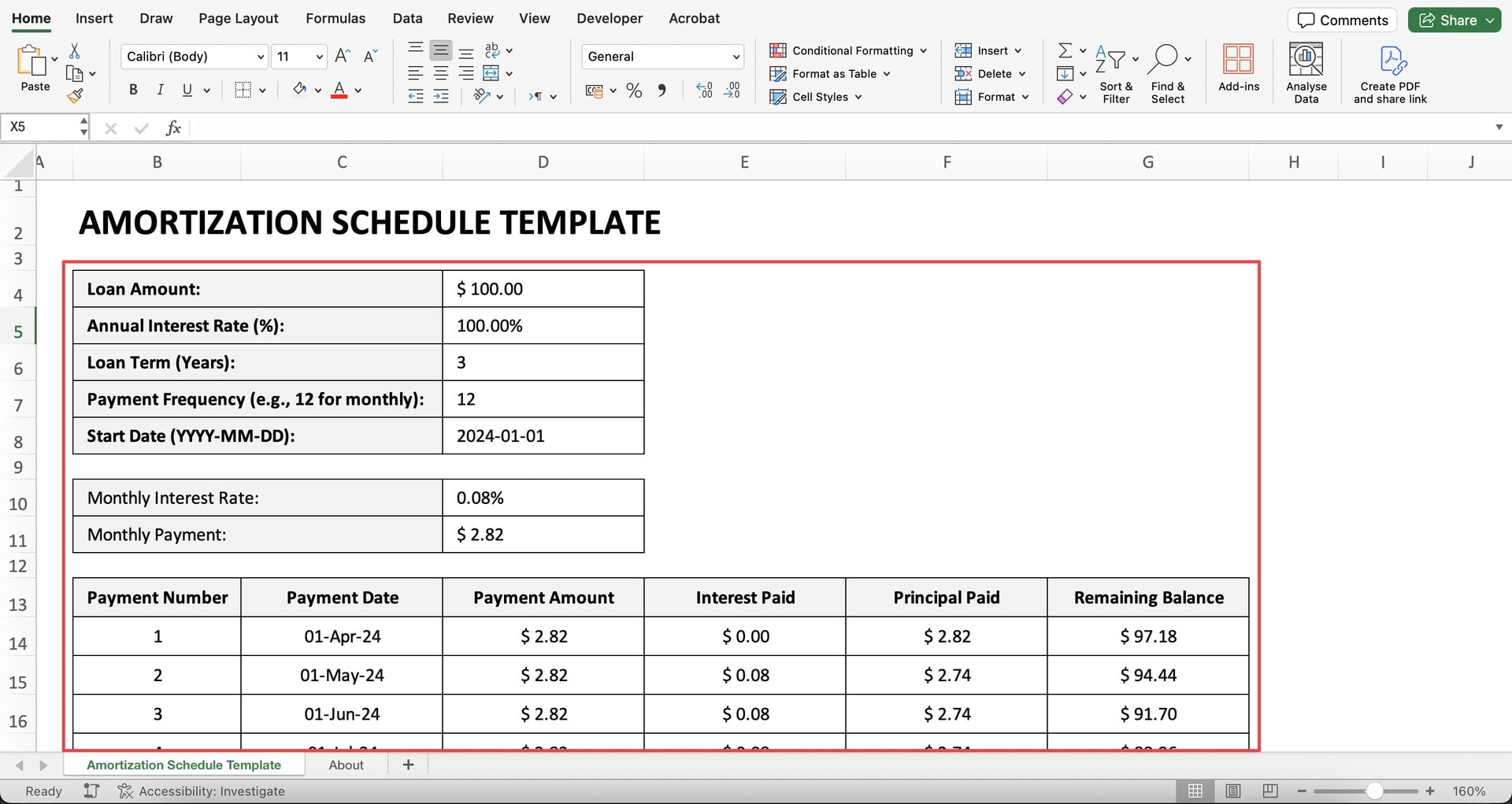 How To Make An Amortization Schedule In Excel 7 Steps With Templates