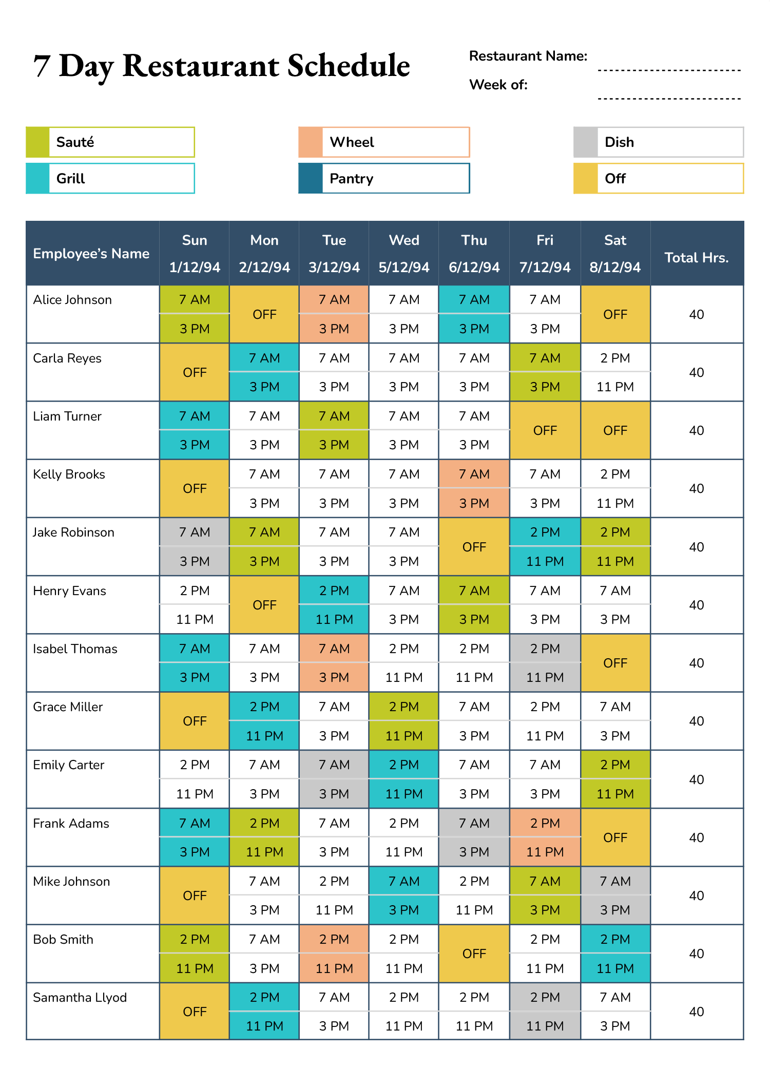 Conference Schedule Template - Word | Google Docs - Highfile