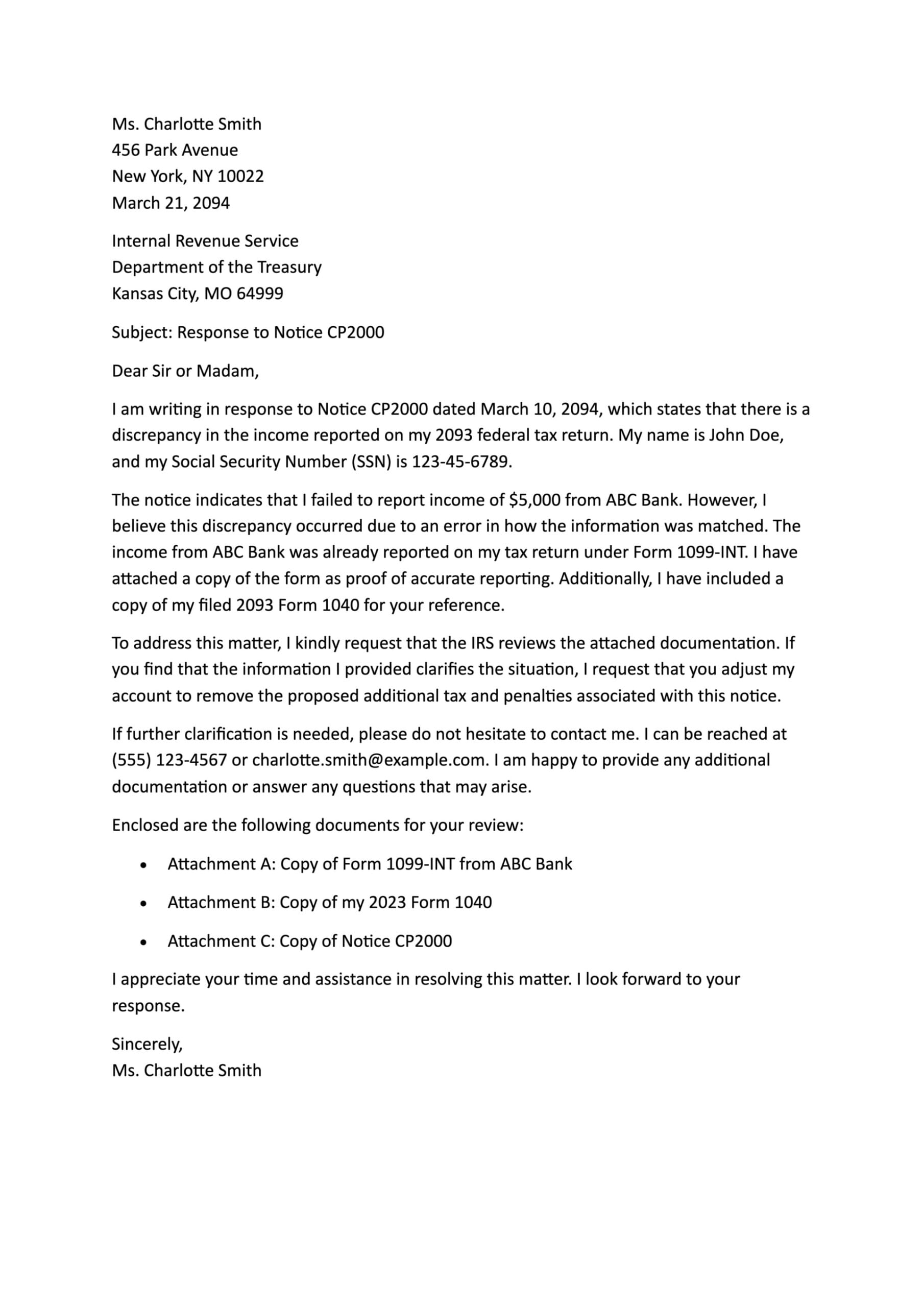 How to Write a Letter to the IRS: 7 Steps (with Examples) - Highfile