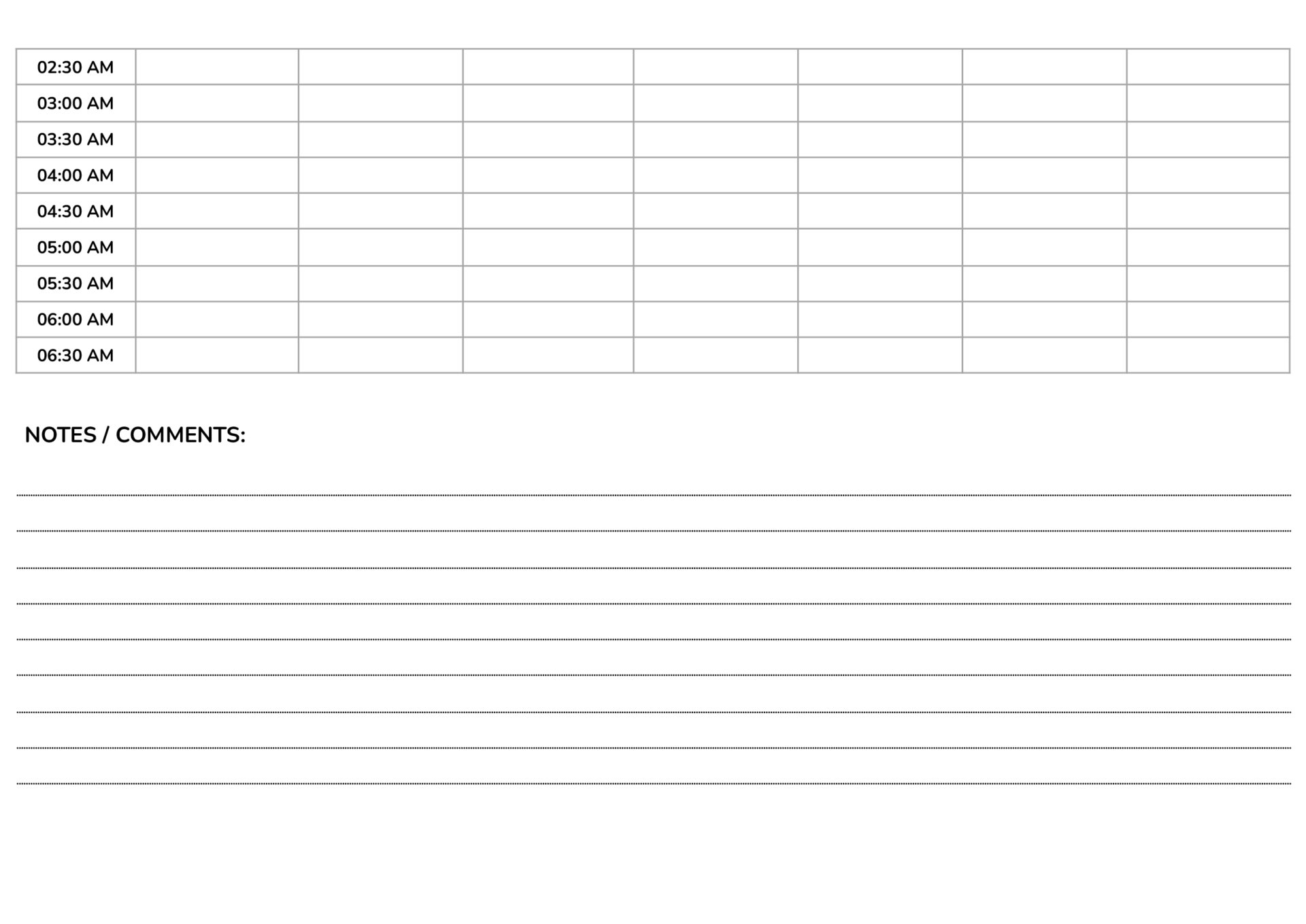12 Hour Nursing Schedule Template - Highfile