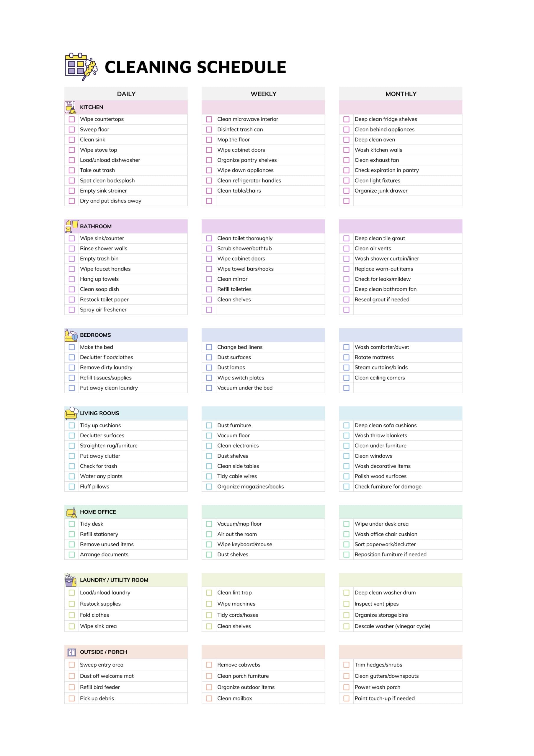 1 Week Look Ahead Schedule Template - Word | Google Docs - Highfile