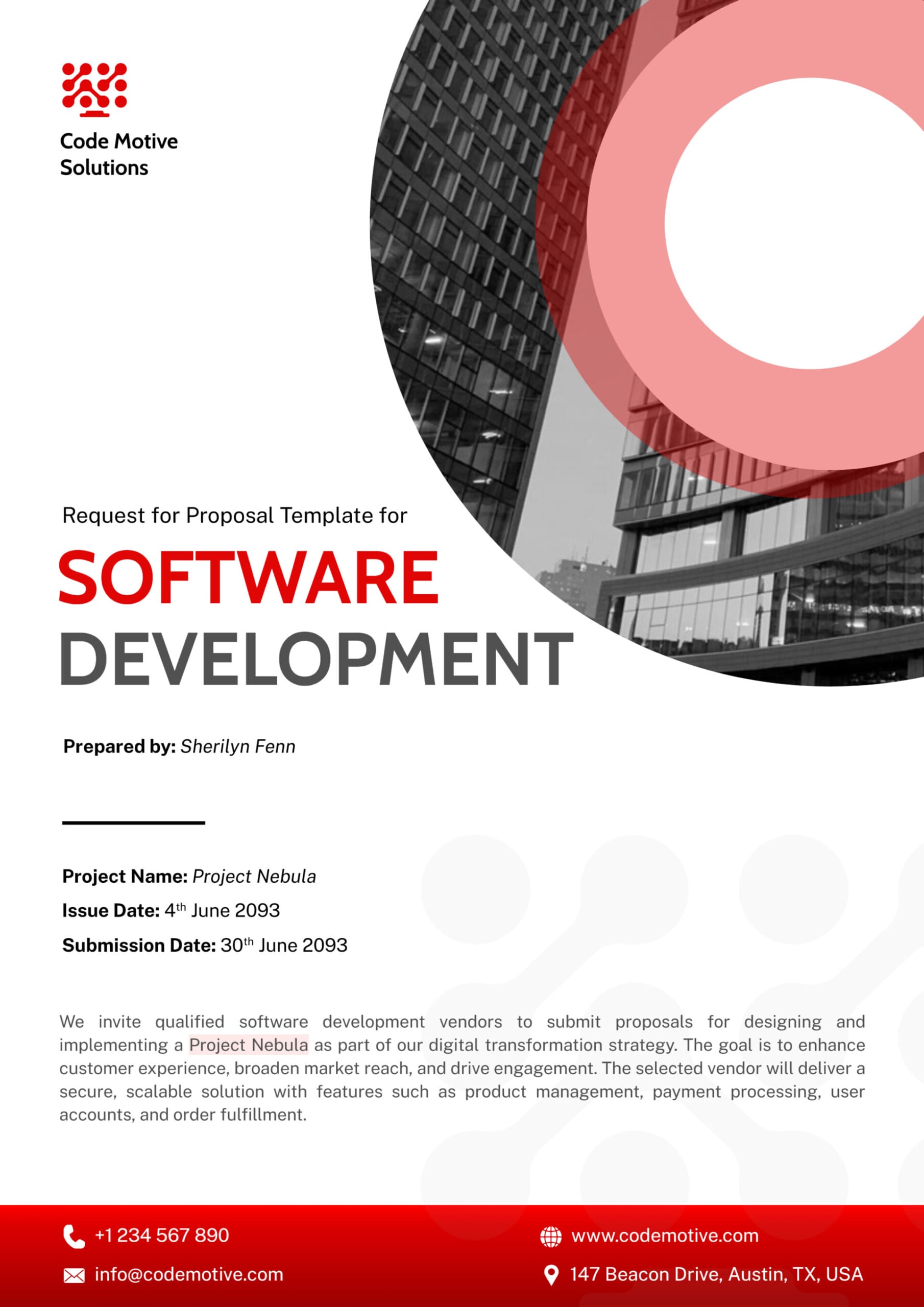 Request for Proposal Template for Software Development - Highfile
