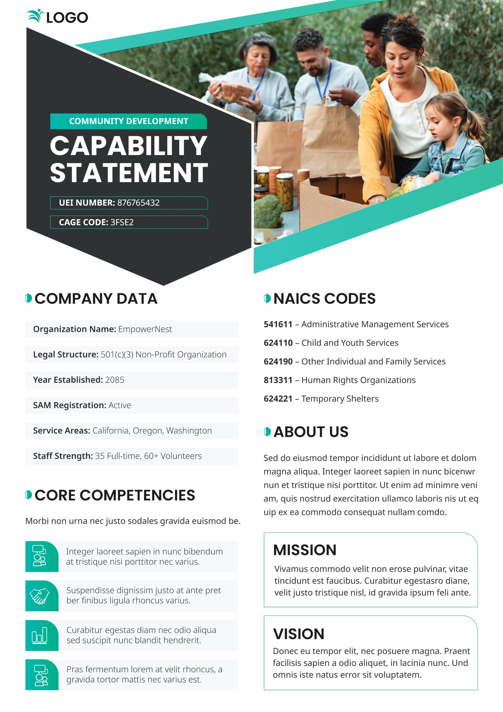 Community Development Capability Statement Template - PowerPoint ...